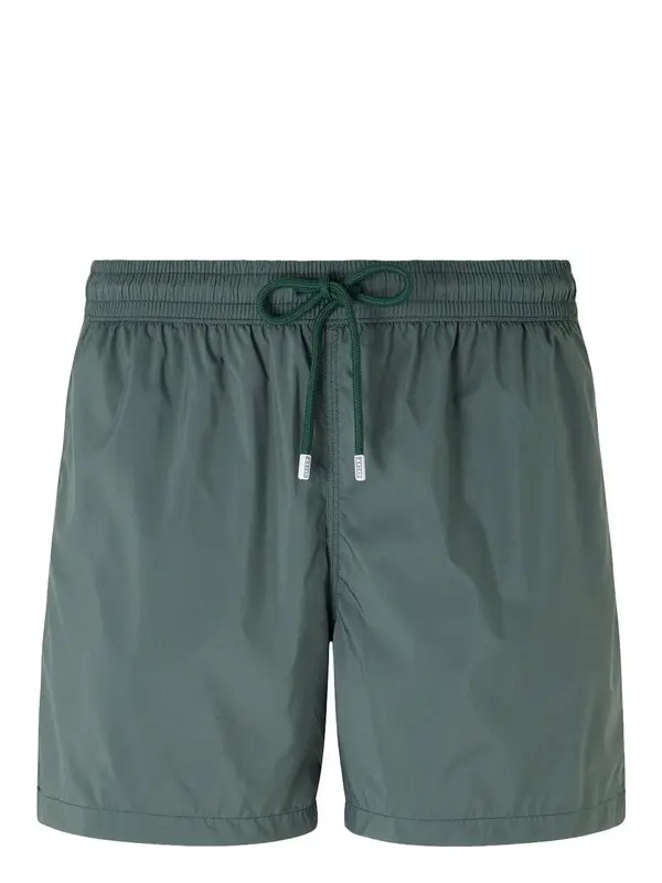 Fedeli Madeira Airstop Straight-leg Mid-length Swim Shorts - Green