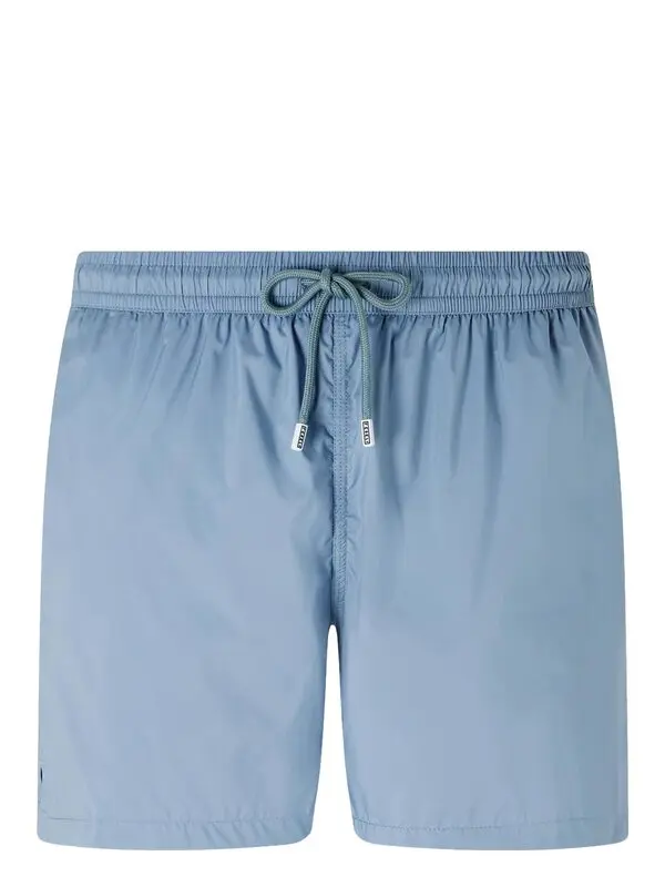 Fedeli Madeira Airstop Straight-leg Mid-length Swim Shorts - Blue