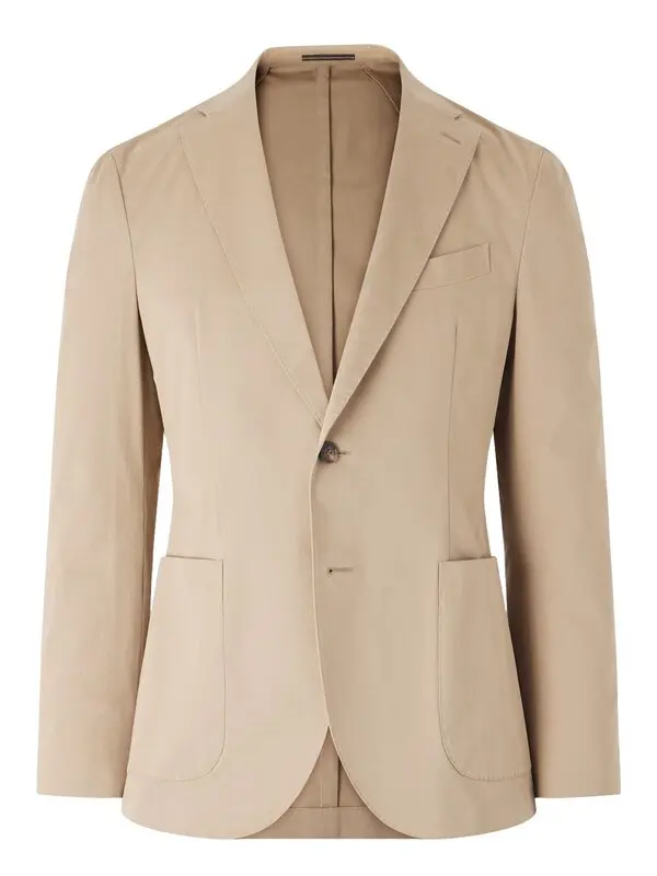 SLOWEAR Cotton-blend Suit Jacket - Neutrals