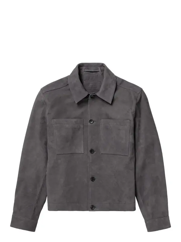 Mr P. Suede Overshirt - Gray