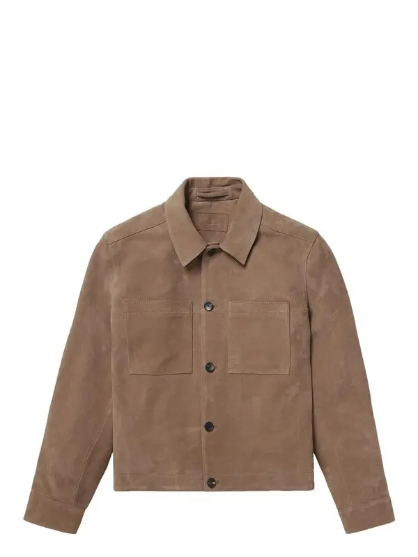 Mr P. Suede Overshirt - Brown