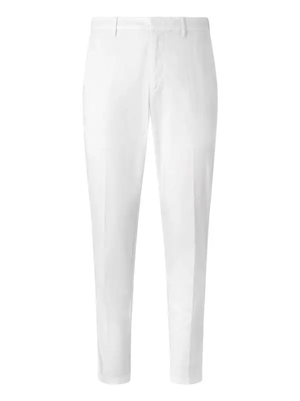 Altea Tapered Cotton-blend Gabardine Trousers - White