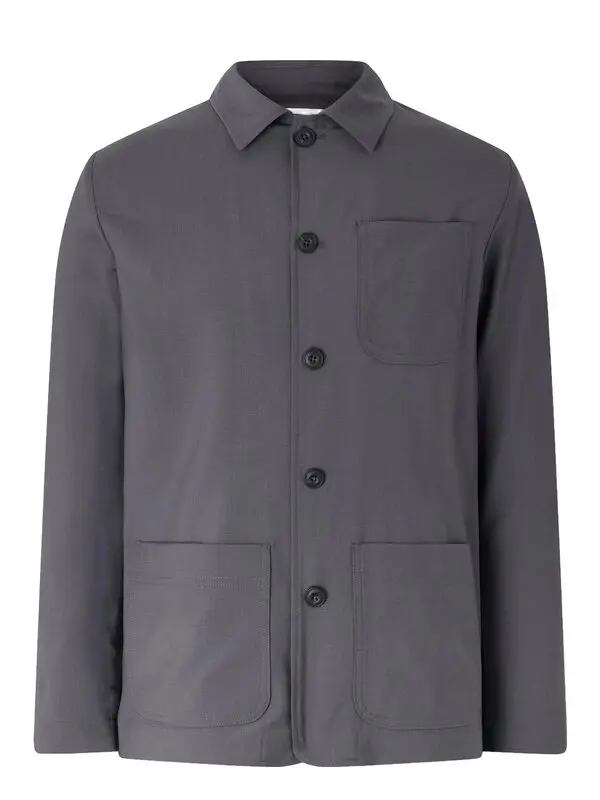 Altea Constantin Virgin Wool Overshirt - Gray