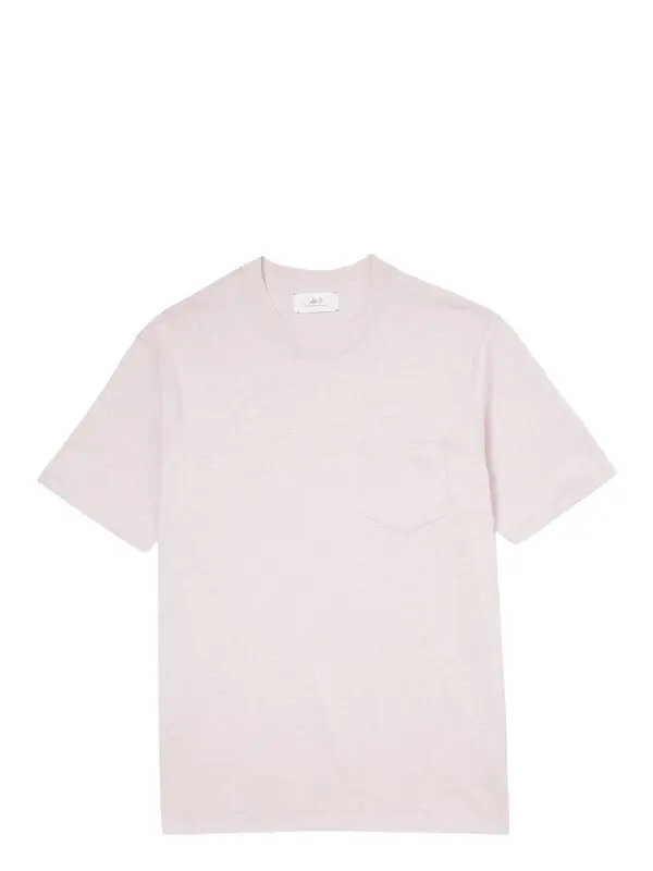 Mr P. Linen And Organic Cotton-blend T-shirt - Pink