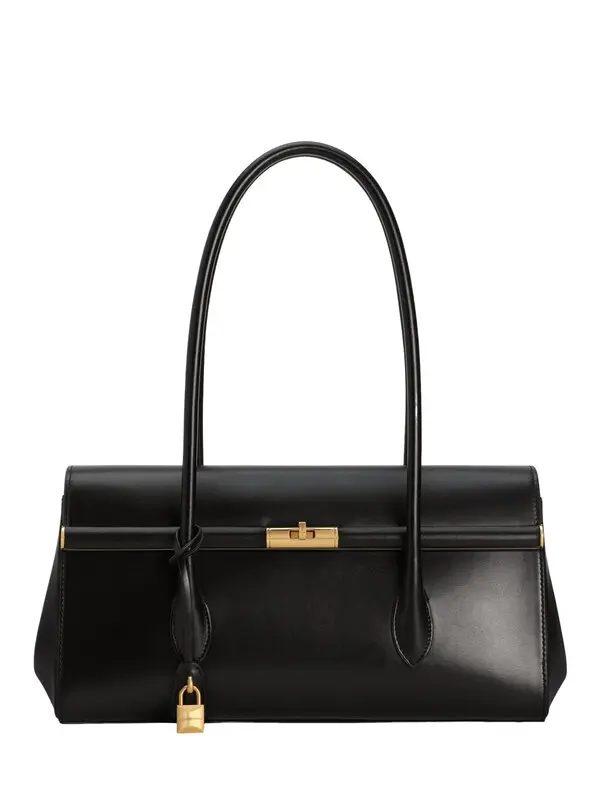 Dolce & Gabbana Marlene Handbag In Palmellato Calfskin - Black