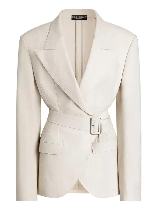 Dolce & Gabbana Single-breasted Taormina Jacket - White
