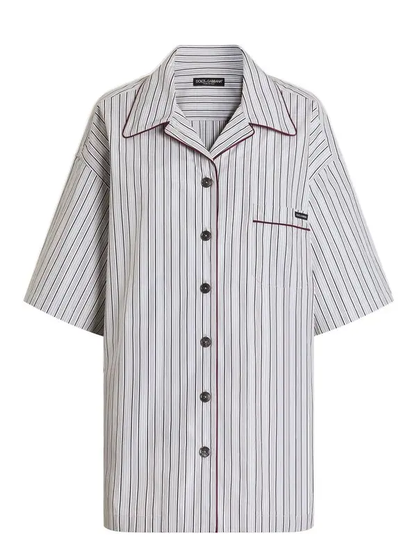 Dolce & Gabbana Striped Poplin Shirt - Multicolor