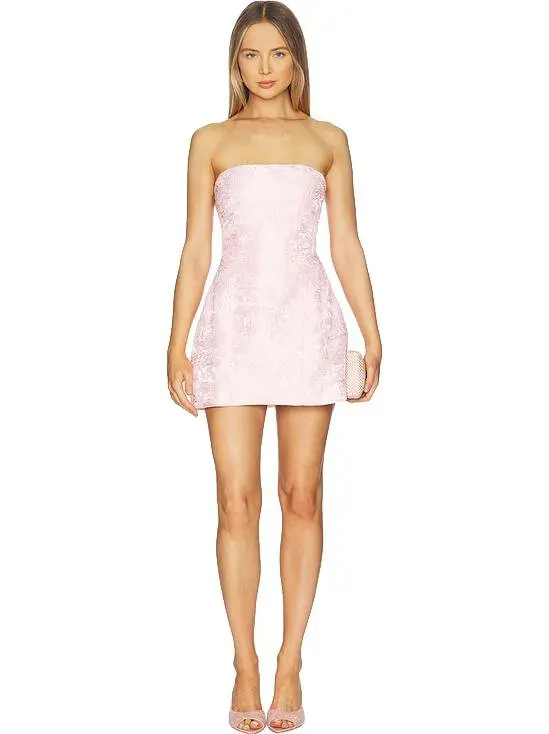 MORE TO COME Chrissie Mini Dress - Baby Pink