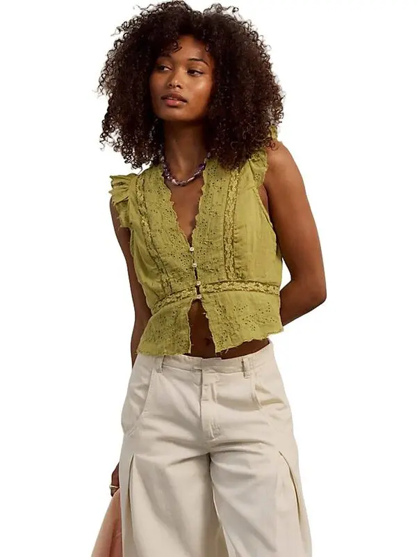 Free People Day Dreamer Top - Palm Oasis