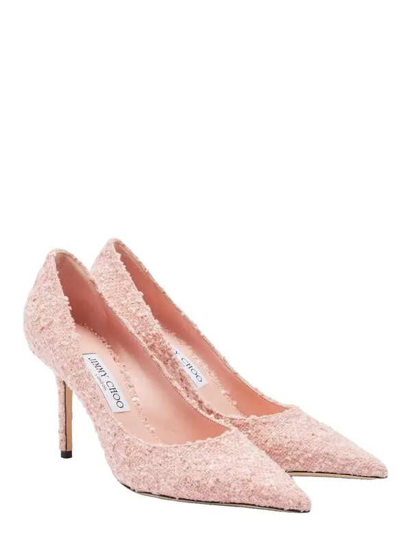 JIMMY CHOO Crystal-embellished Mesh Pumps - Pink