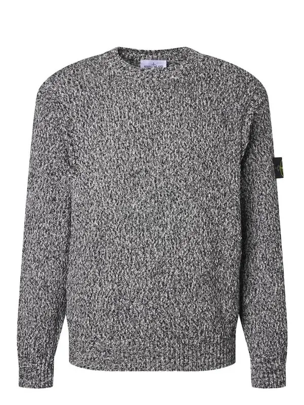 Stone Island Compass Cotton Sweater - Black