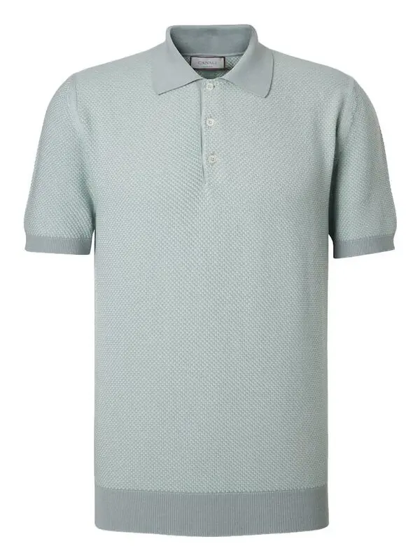 Canali Cotton Polo Shirt - Green