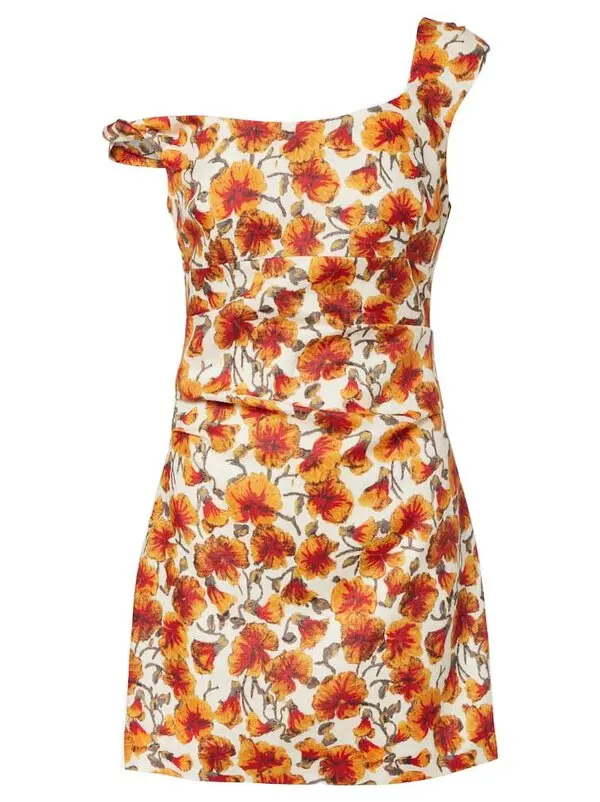 Sir The Label Floral Linen Mini Dress - Multicoloured