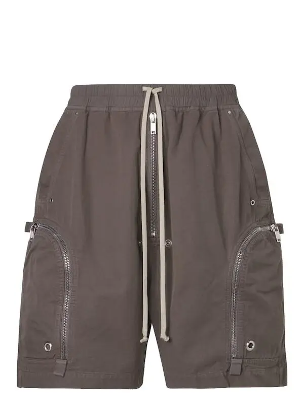 Rick Owens Cotton Shorts - Brown