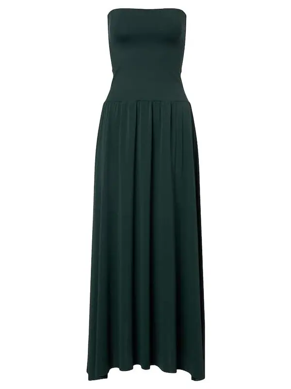 ERES Oda Jersey Crêpe Maxi Dress - Green