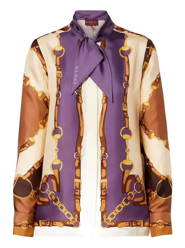 Gucci Printed Silk Shirt - Multicoloured