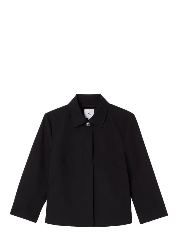 GWYN Sylvie Cotton Twill Jacket - Black