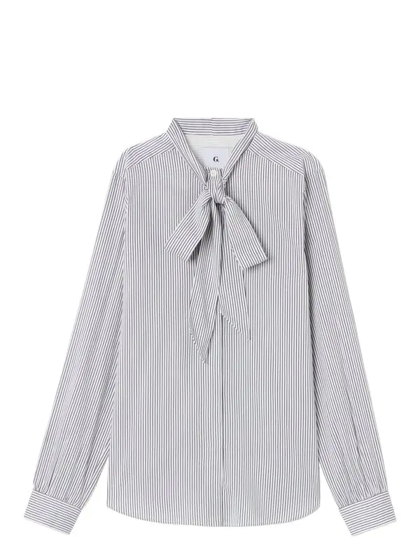 GWYN Virginie Striped Shirt - Black,white Stripe