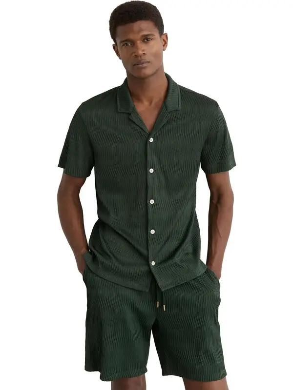 REISS Aleo Shirts - Emerald Green