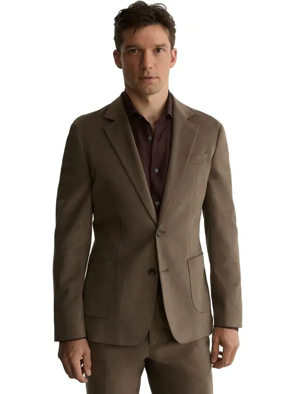 REISS Regent Suit Jacket - Taupe Brown