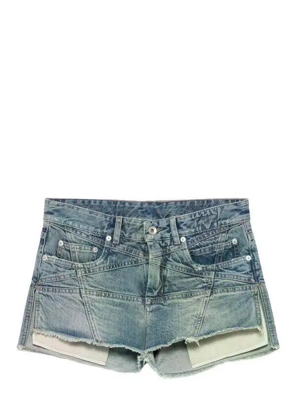 Rick Owens Lana Cut-offs Denim Shorts - Blue