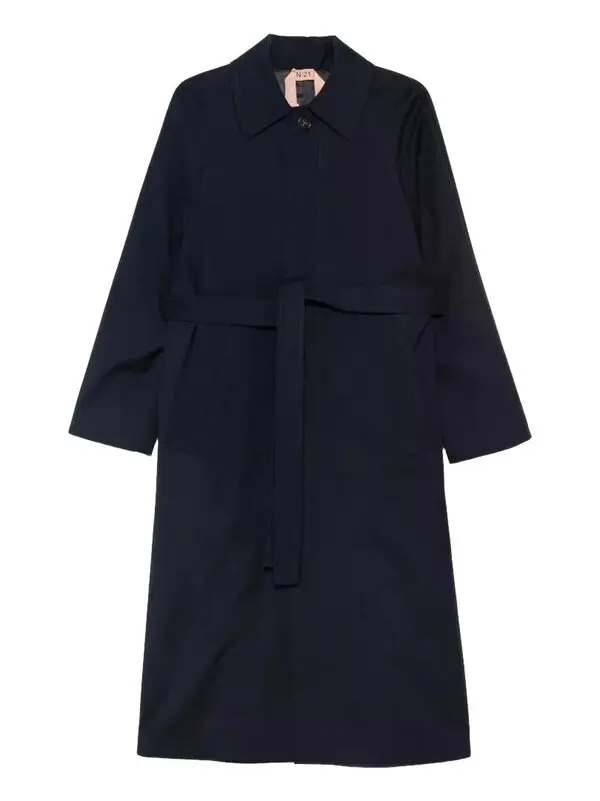 N°21 Belted Trench Coat - Blue