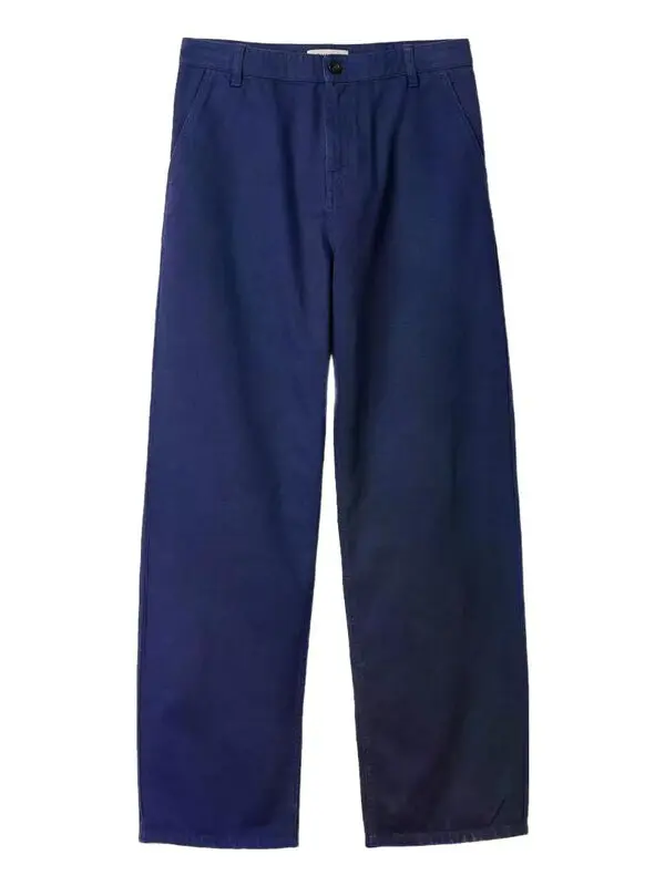 Miu Miu Embroidered Straight Trousers - Blue