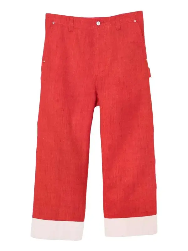 Junya Watanabe Cuffed Trousers - Red