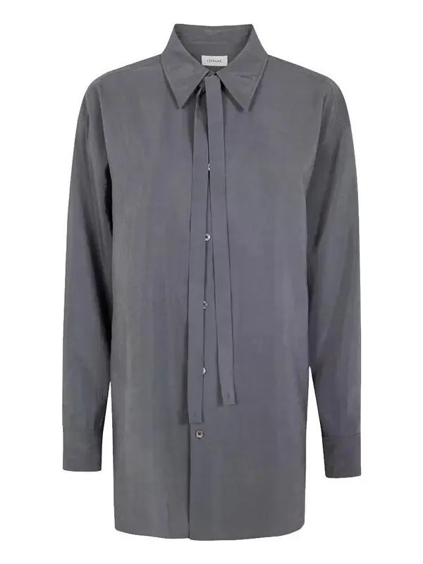 LEMAIRE Tie-front Shirt - Grey