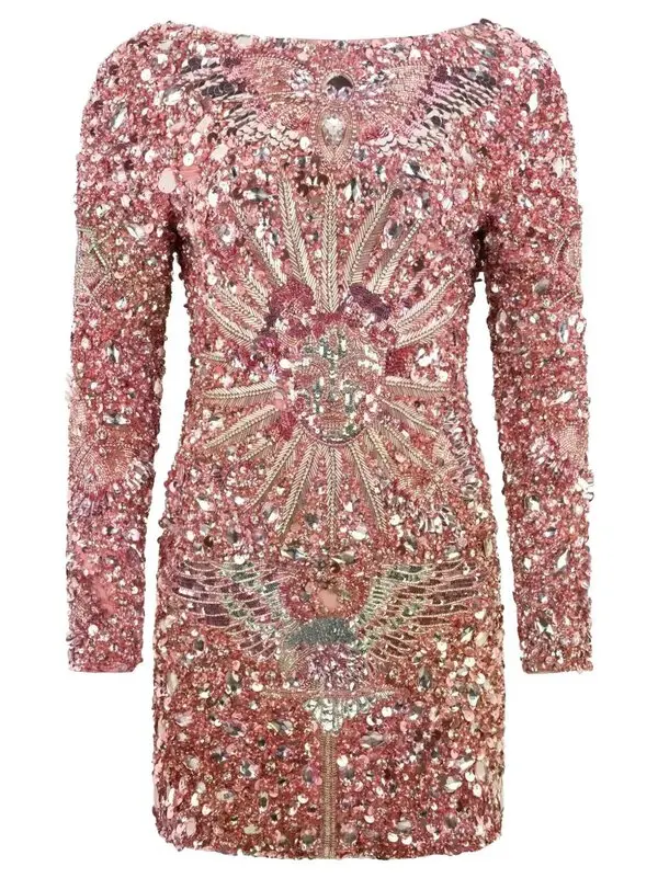 Philipp Plein Open-back Mini Dress - Pink
