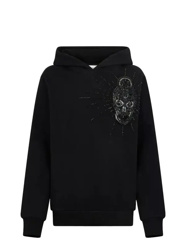 Philipp Plein Skull-embellished Hoodie - Black