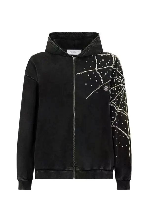 Philipp Plein Hooded Knitwear - Black