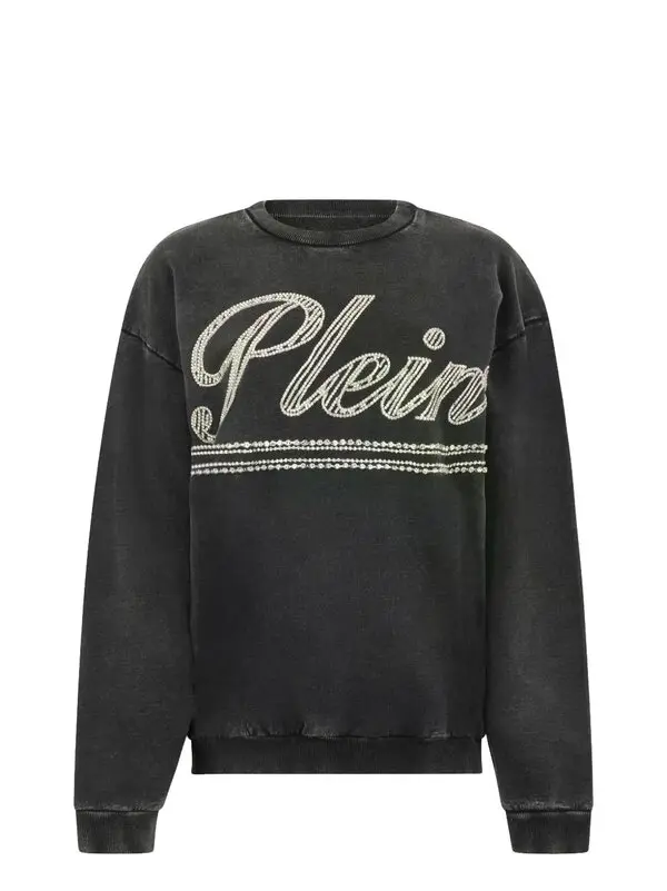 Philipp Plein Strass Embellished Sweatshirt - Black