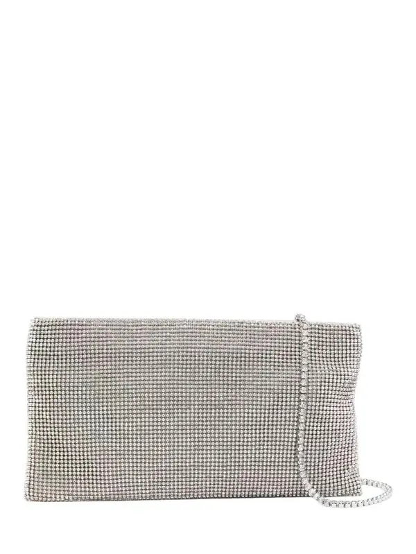 Benedetta Bruzziches Embellished Chain-strap Clutch - Silver