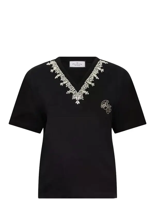 Philipp Plein Crystal-embellished T-shirt - Black