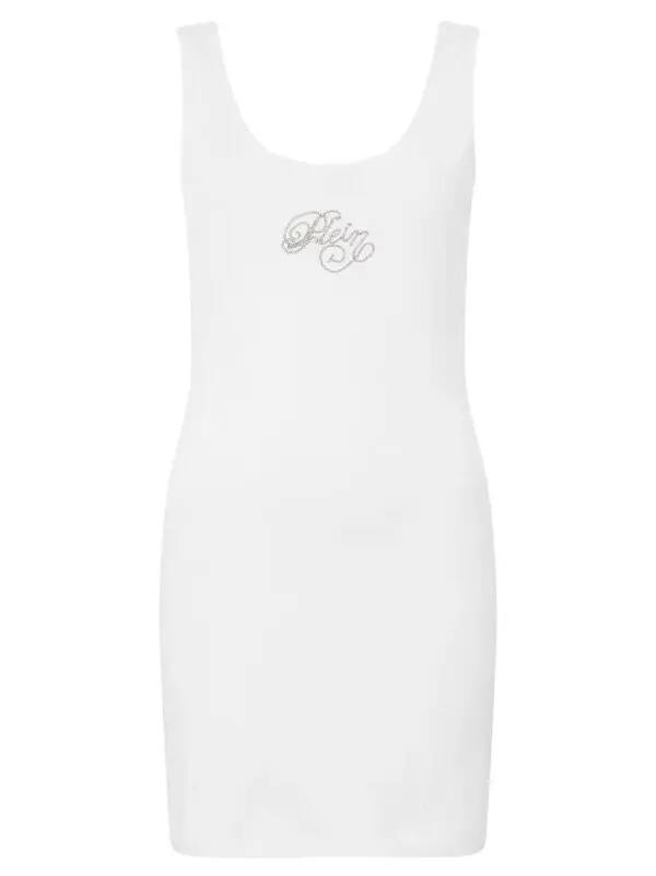 Philipp Plein Logo-detail Mini Dress - White