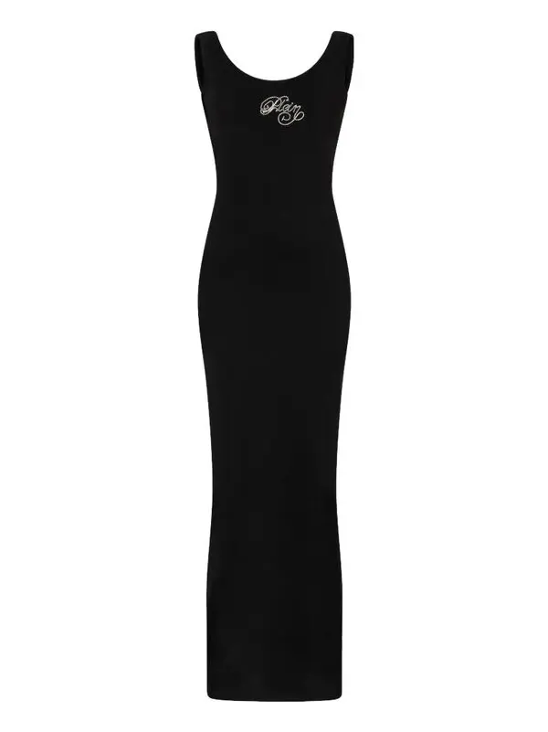 Philipp Plein Logo-detail Maxi Dress - Black