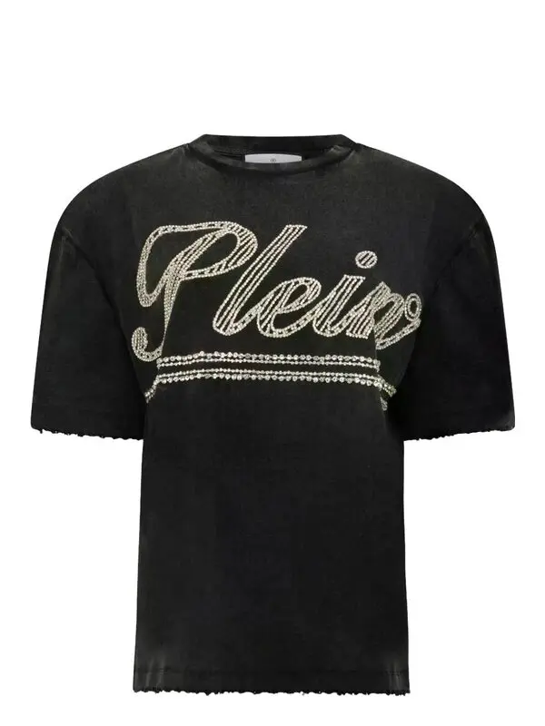 Philipp Plein Logo-strass T-shirt - Black