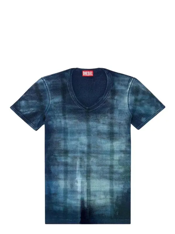 DIESEL Luucas Ribbed T-shirt - Blue