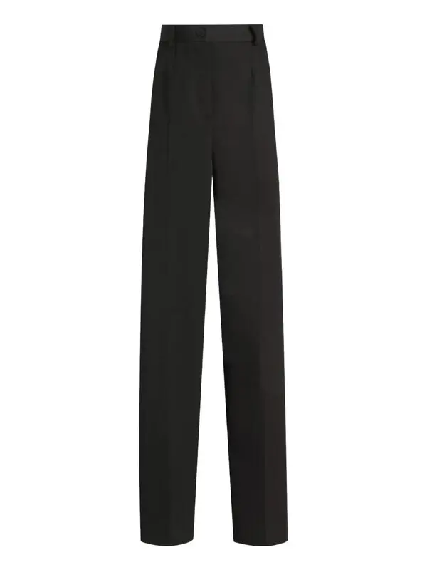 Dolce & Gabbana Button Trousers - Black