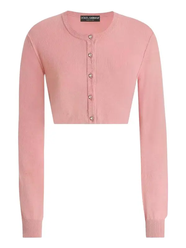 Dolce & Gabbana Buttoned Knit Cardigan - Pink