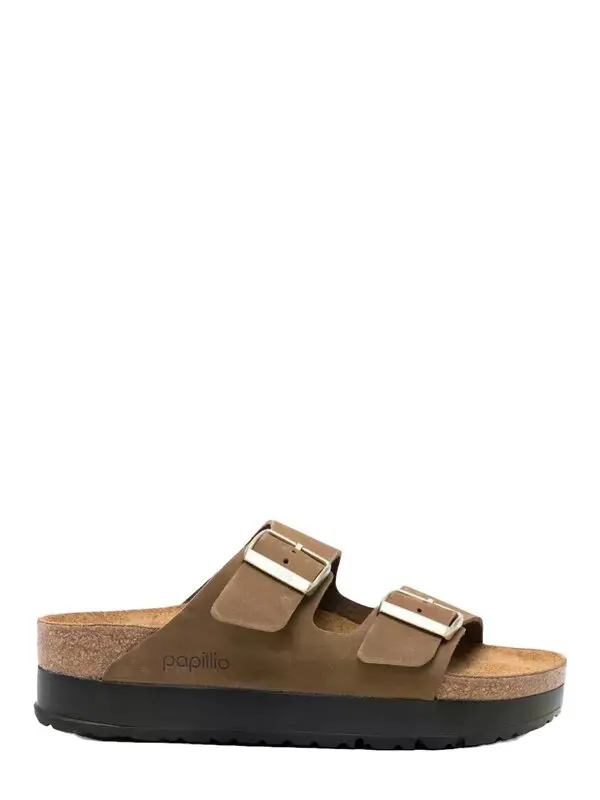 BIRKENSTOCK Arizona Buckle Strap Sandals - Brown