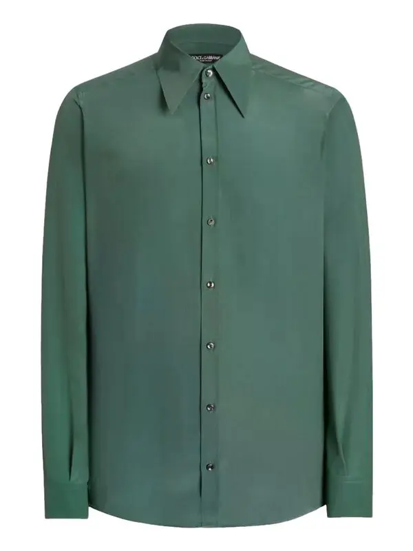 Dolce & Gabbana Silk Crêpe De Chine Shirt - Green