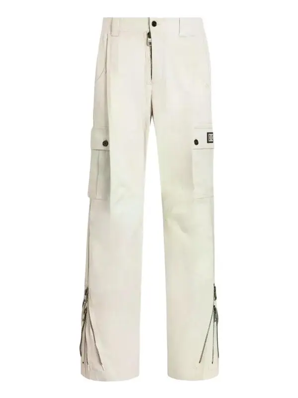 Dolce & Gabbana Gabardine Trousers - Neutrals