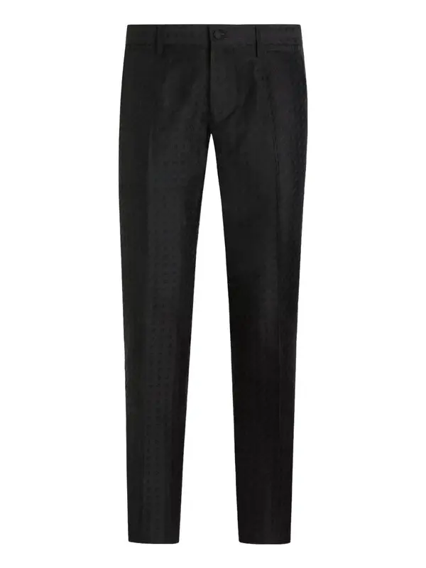 Dolce & Gabbana Patterned Trousers - Black