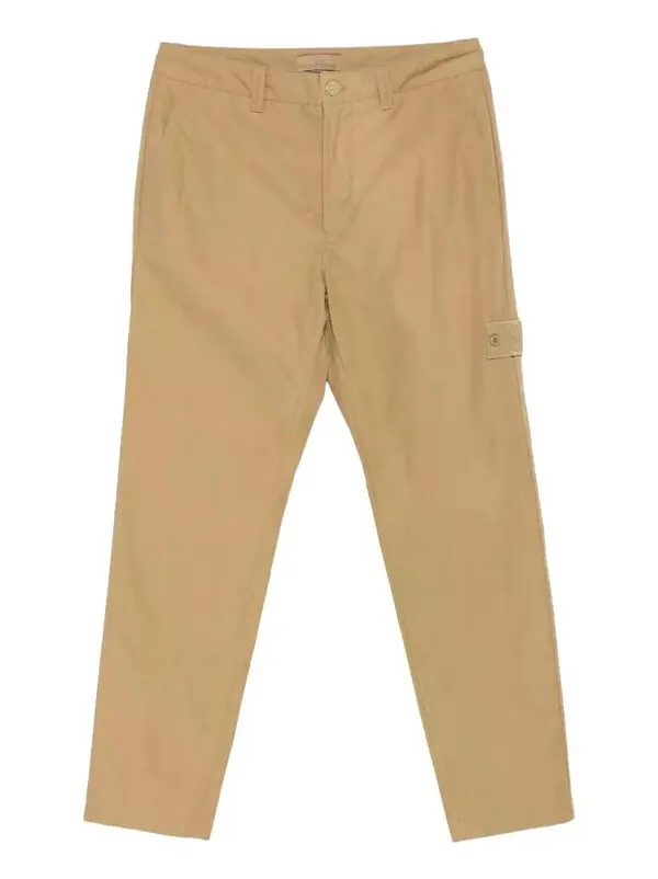 Stone Island Logo Patch Chinos - Neutrals