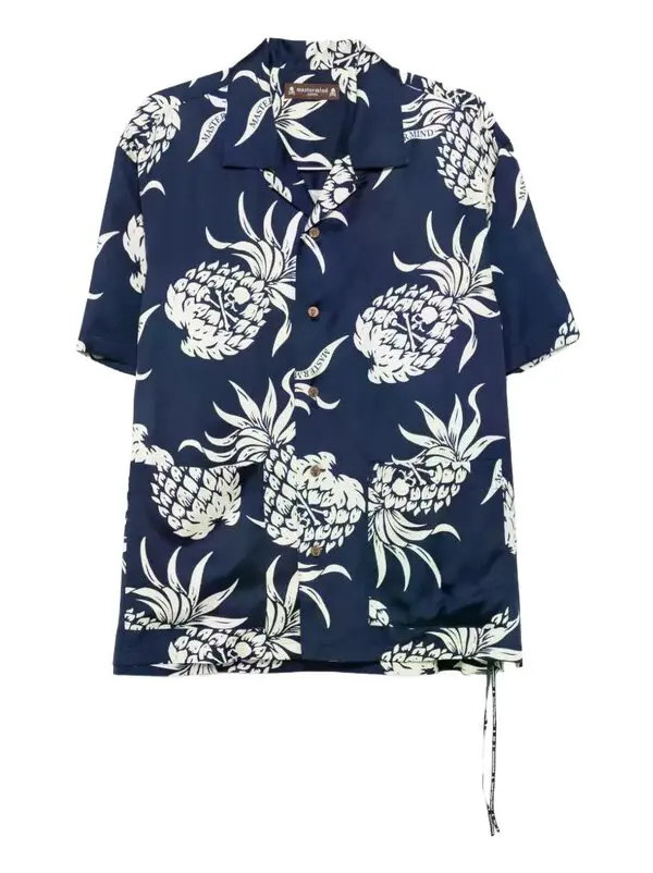 MASTERMIND WORLD Pineapple-pattern Shirt - Blue
