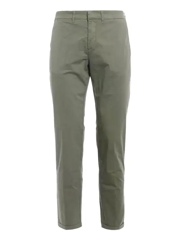 FAY Button Trousers - Green