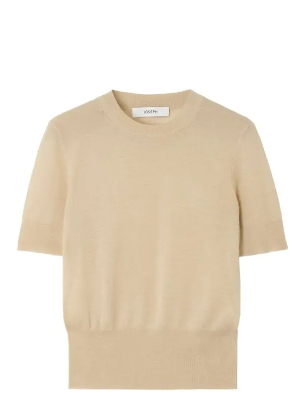 JOSEPH Cashair Cashmere Top - Beige