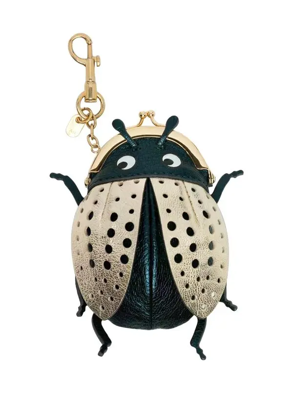 ANYA HINDMARCH Bug Coin-purse Charm - Blue